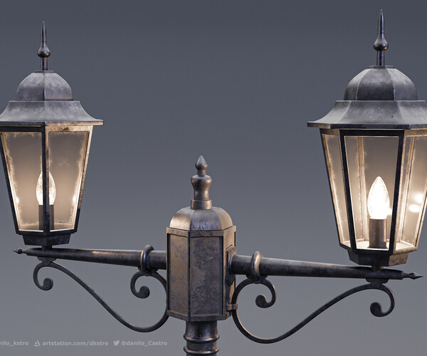 ArtStation - Classic Lamp Post | 3D model | Resources