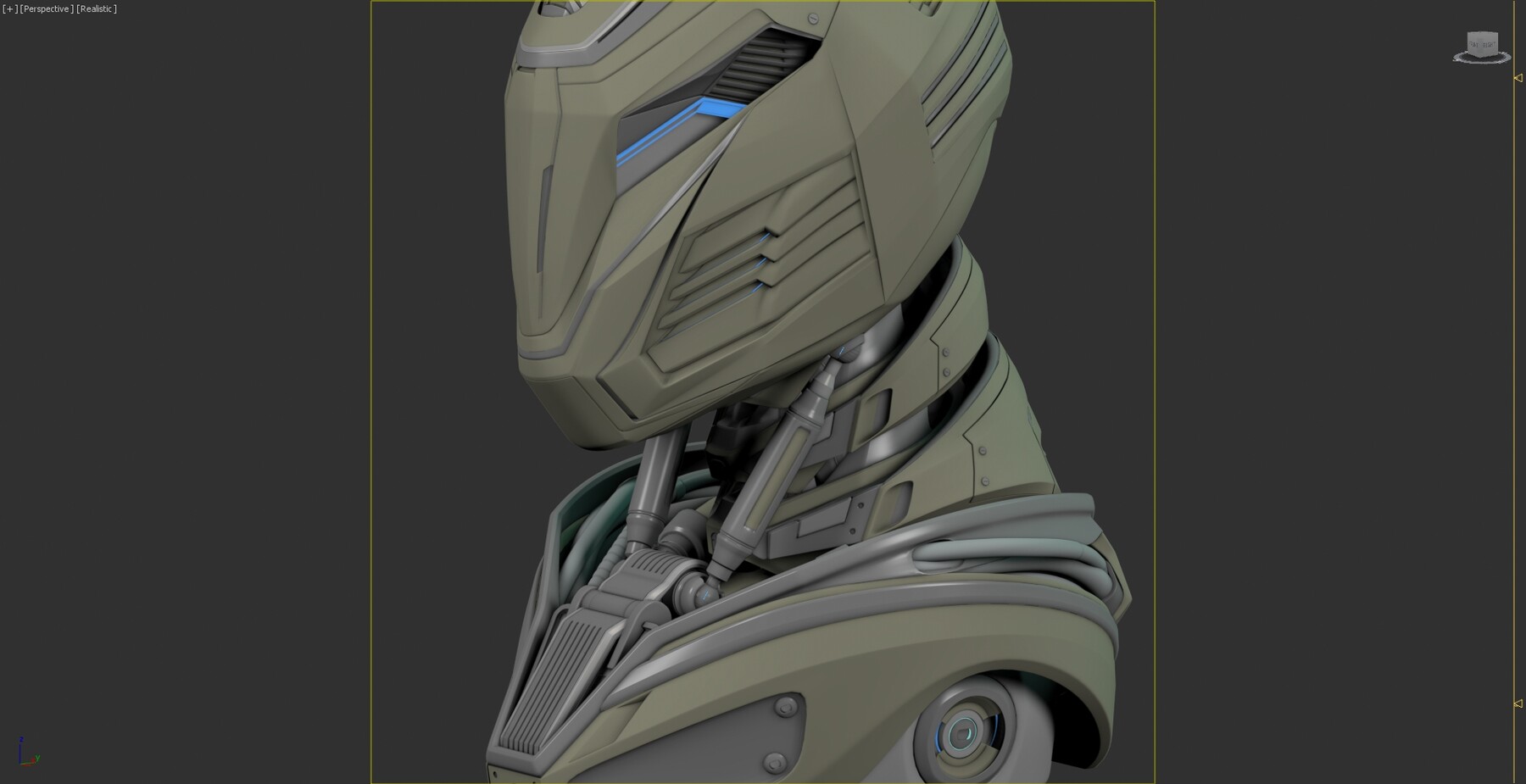 ArtStation - Robot Alien Mech Head - 3d model | Resources