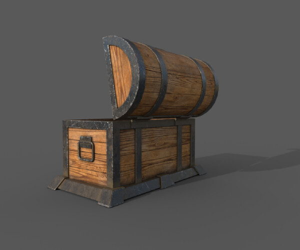 ArtStation - Chest Low-poly 3D model | Resources
