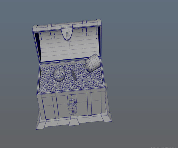 ArtStation - Chest Low-poly 3D model | Resources