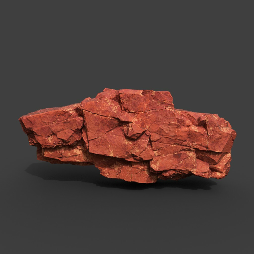 ArtStation - Low poly Sandstone Modular Rock 211210 | Game Assets