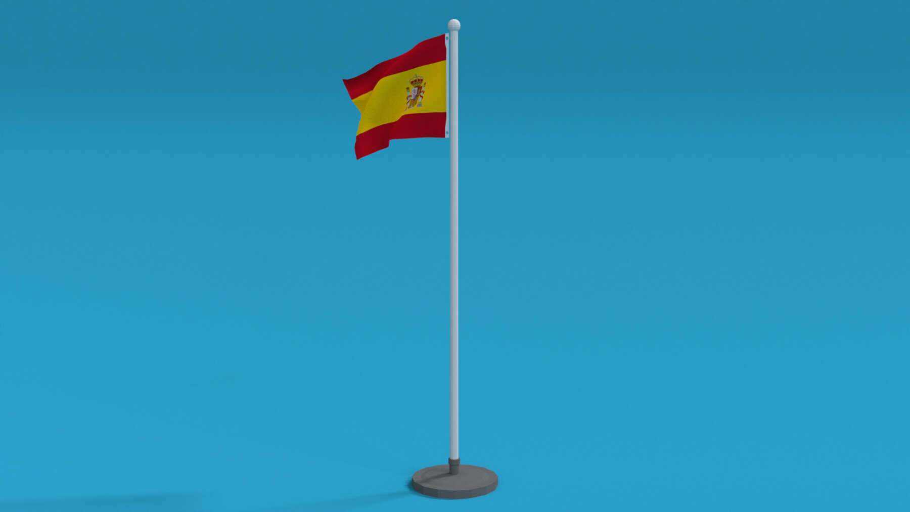 ArtStation - Low Poly Seamless Animated Spain Flag | Game Assets