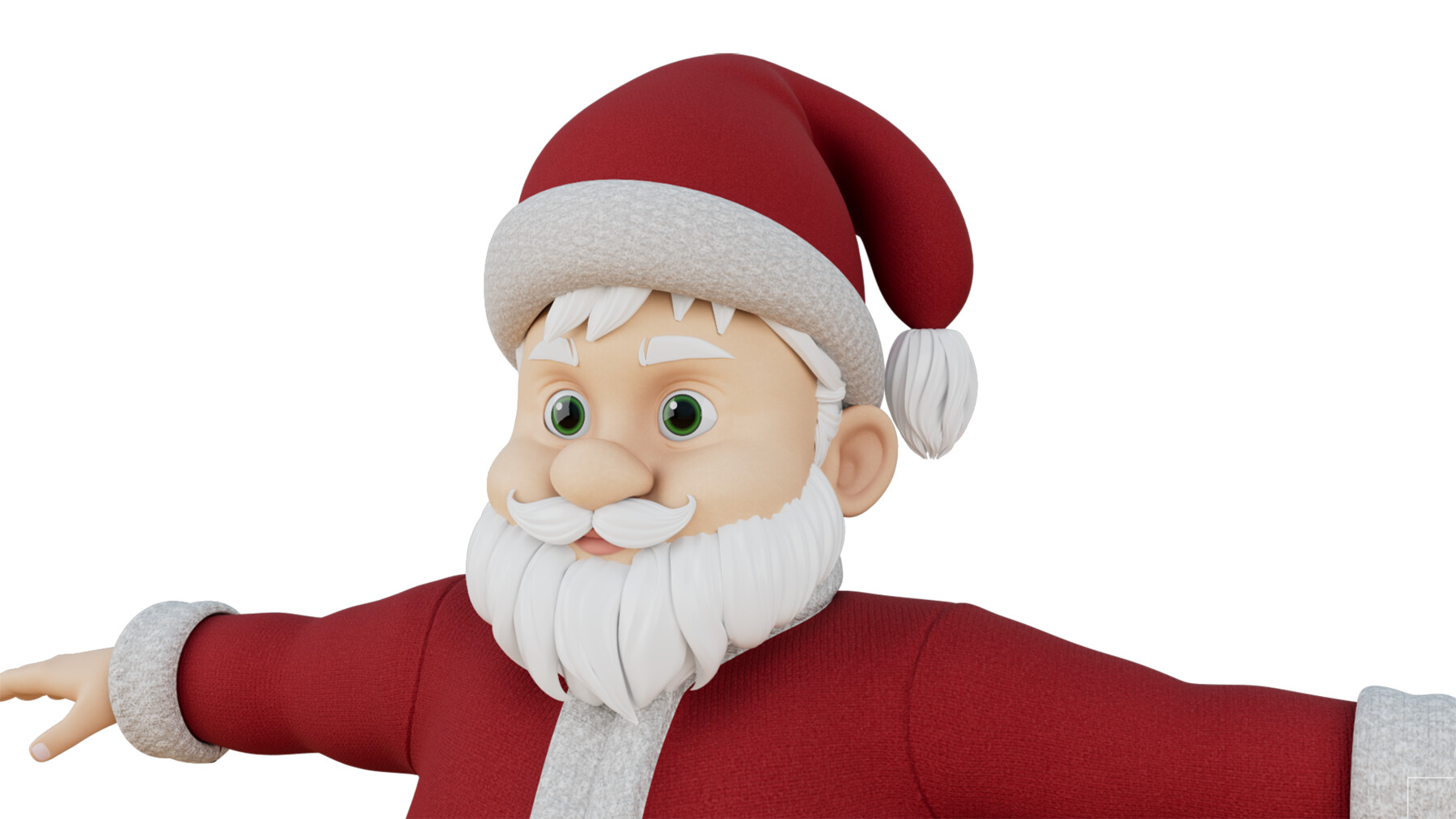 ArtStation - Santa Claus Cartoon character model No rig | Game Assets