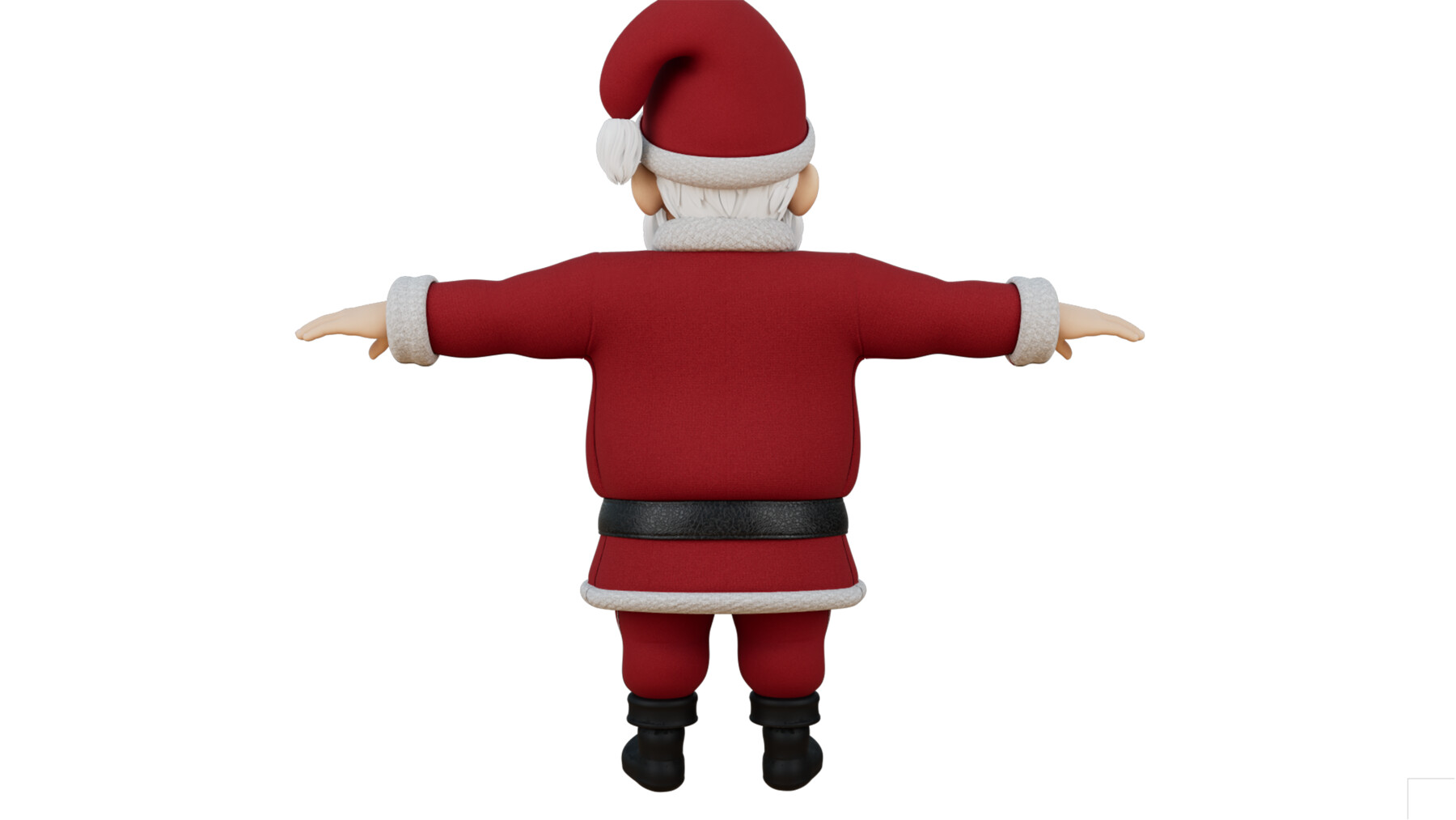ArtStation - Santa Claus Cartoon character model No rig | Game Assets