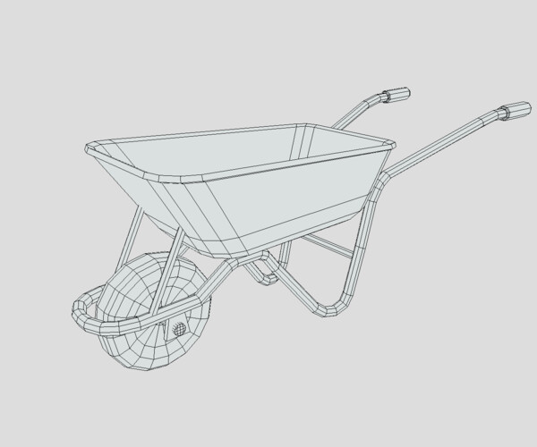 ArtStation - Low Poly Cartoon Wheelbarrow | Game Assets