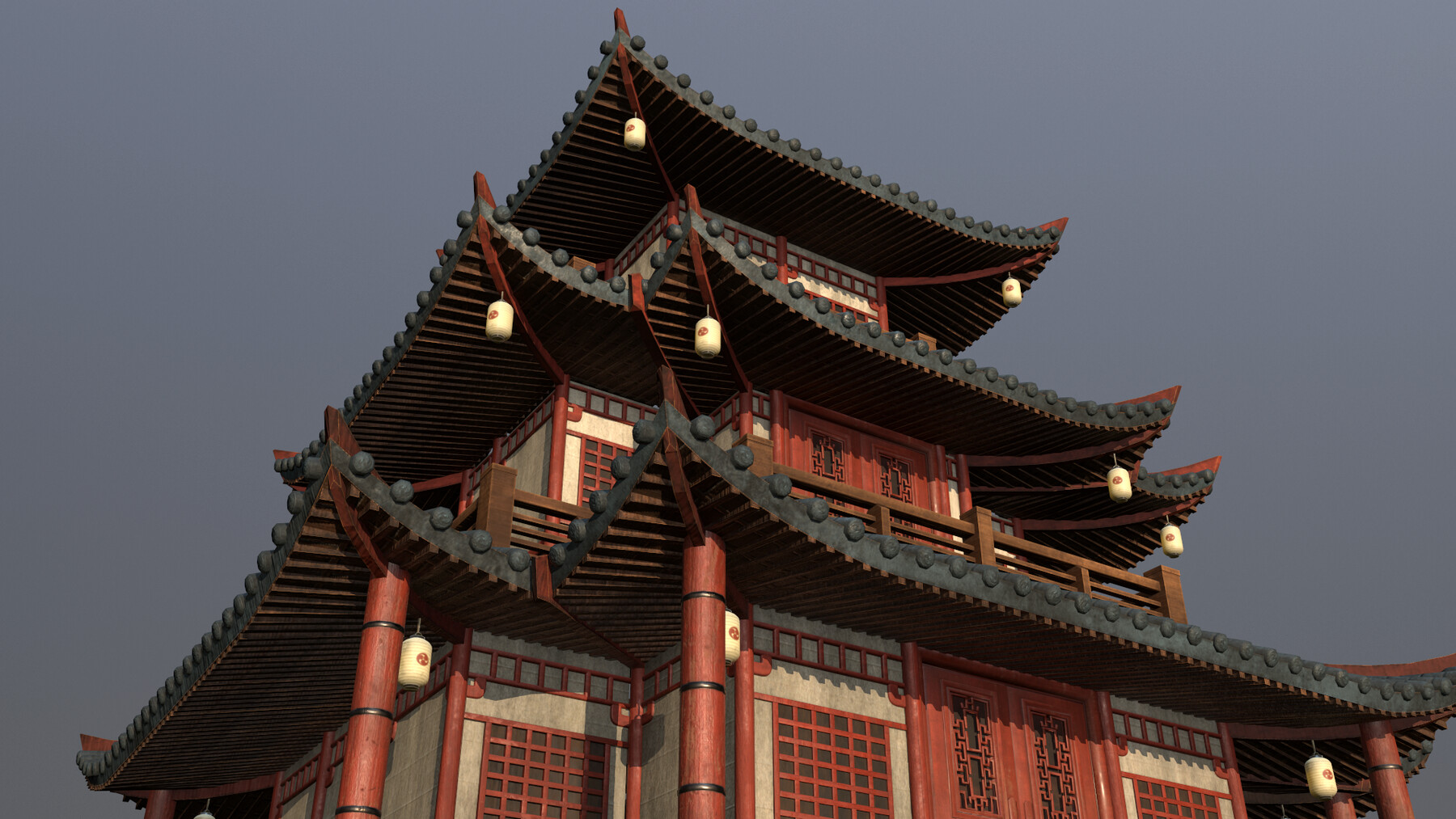 ArtStation - Japanese Realistic Traditional Building model | Game Assets