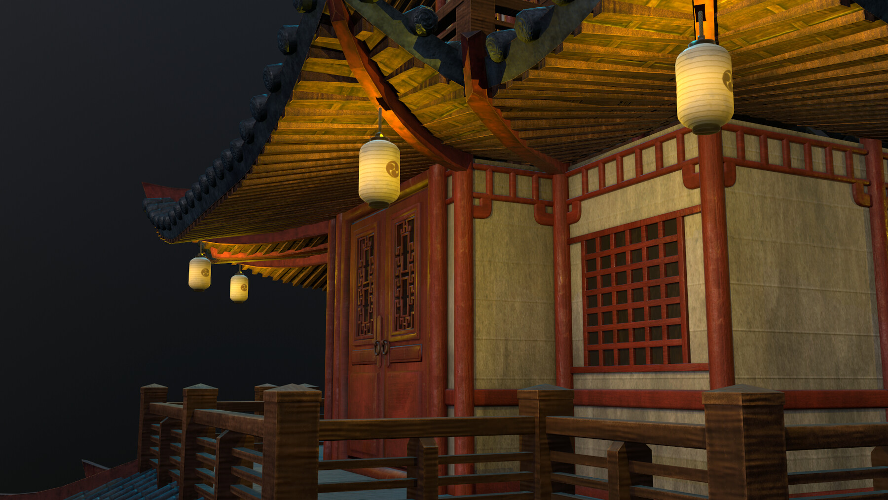 ArtStation - Japanese Realistic Traditional Building model | Game Assets