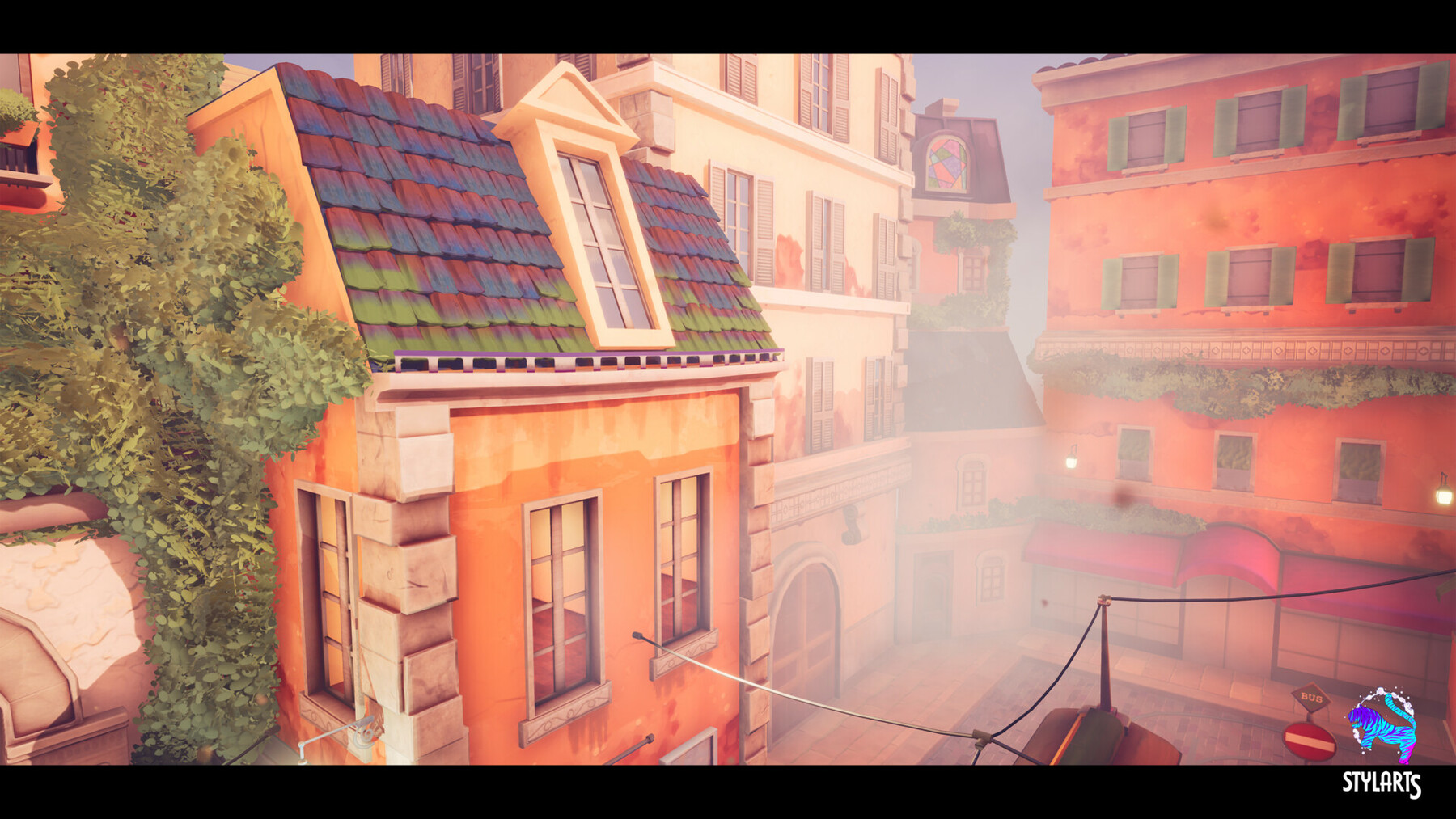 ArtStation - Stylized Paris Street | Game Assets