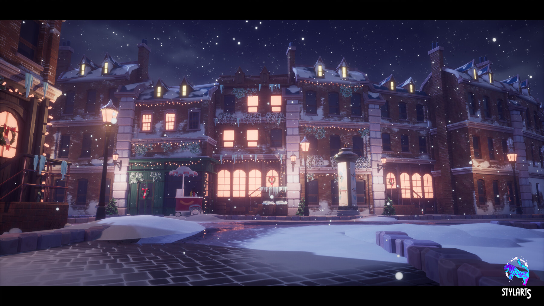 ArtStation - Stylized Christmas Town | Game Assets