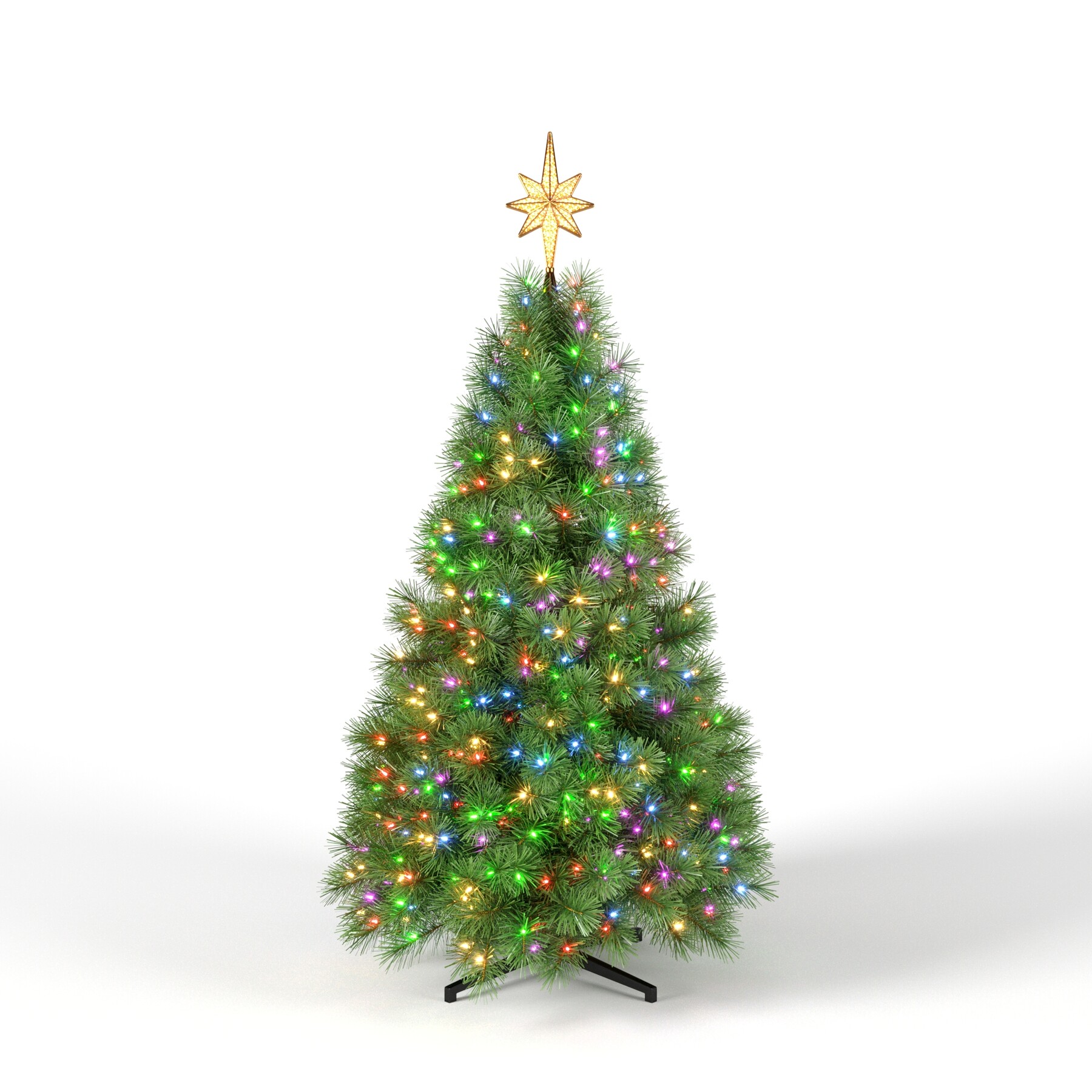 ArtStation - Tree-Christmas Tree with Animated Lights - Set 2 | Resources
