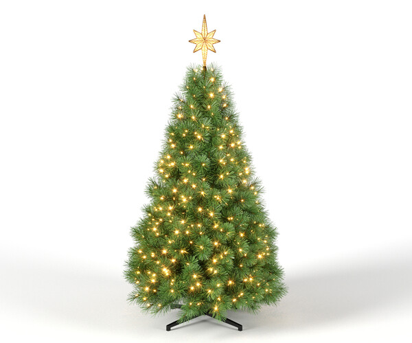 ArtStation - Tree-Christmas Tree with Animated Lights - Set 2 | Resources