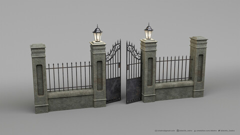 ArtStation - Cemetery Gates | 3D model | Resources
