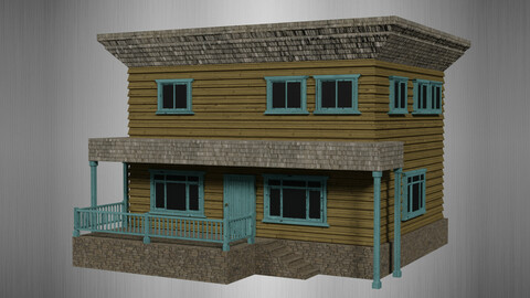 ArtStation - High Poly - Alpine House | Game Assets