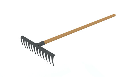 ArtStation - Low Poly Cartoon Rake | Game Assets