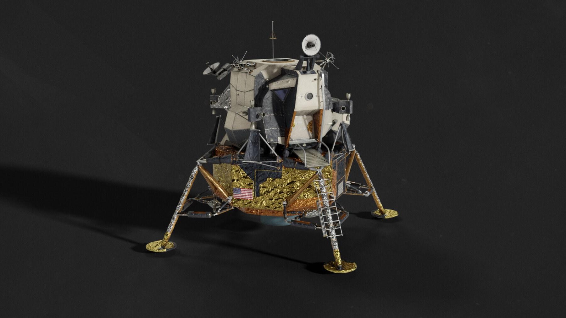 ArtStation - Apollo 11 Eagle | 3D Model | Low Poly | 4K Textures | PBR ...