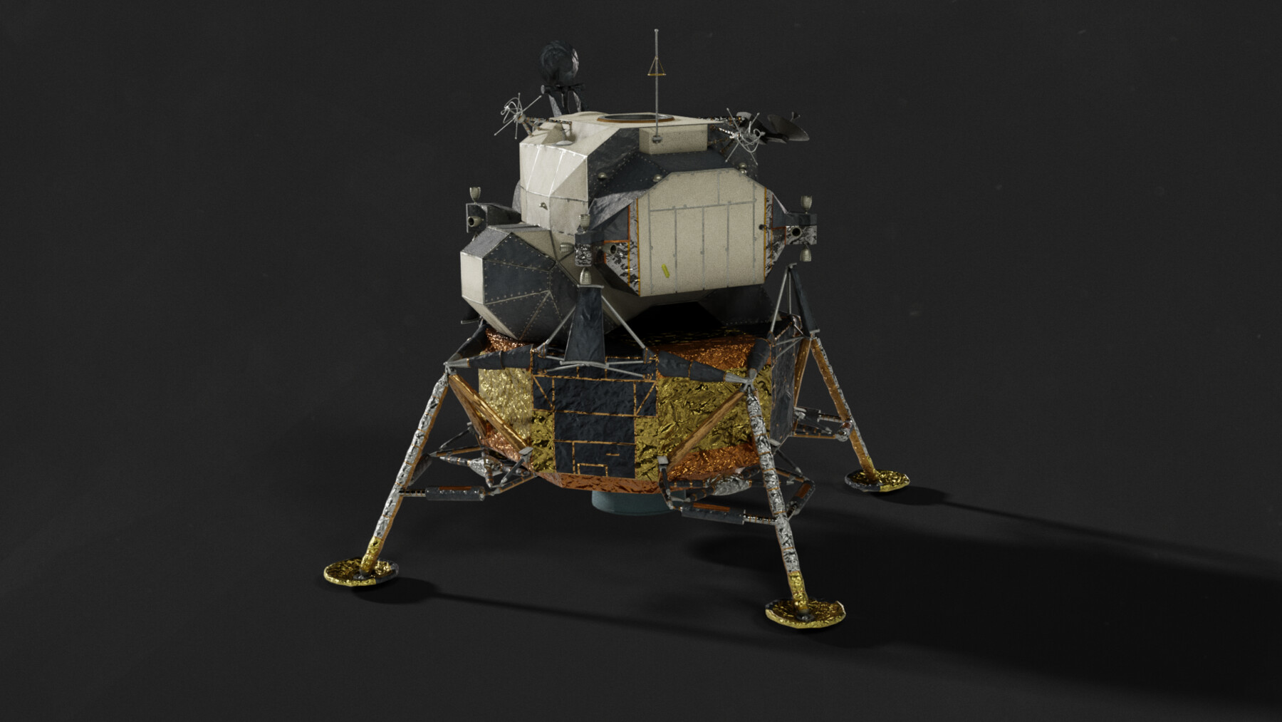 ArtStation - Apollo 11 Eagle | 3D Model | Low Poly | 4K Textures | PBR ...
