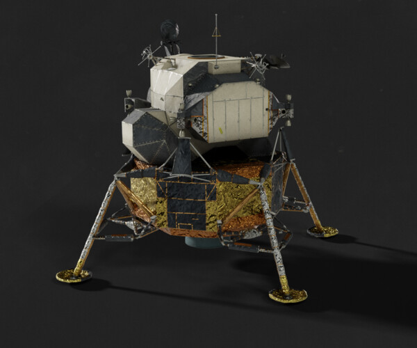 ArtStation - Apollo 11 Eagle | 3D Model | Low Poly | 4K Textures | PBR ...