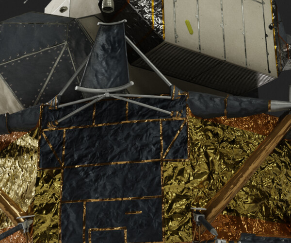 ArtStation - Apollo 11 Eagle | 3D Model | Low Poly | 4K Textures | PBR ...