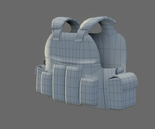 ArtStation - Bullet Proof Vest -Low Poly - Game Ready | Game Assets