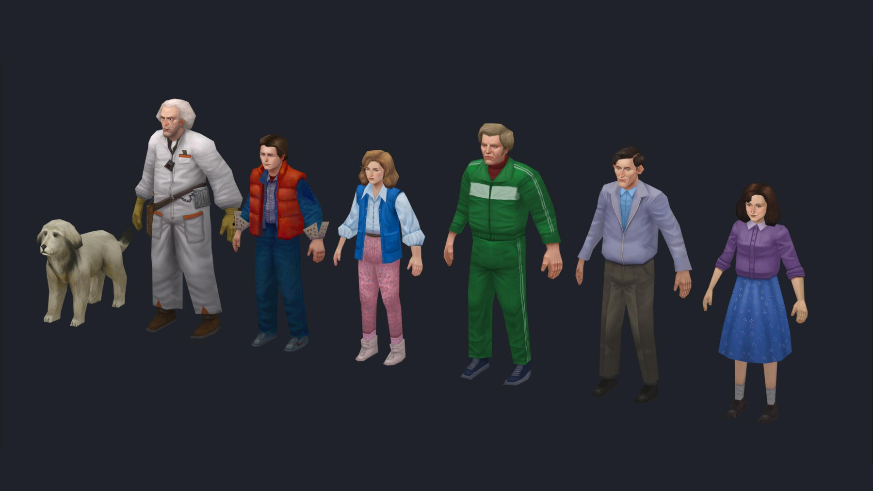 ArtStation - BTTF characters | Game Assets