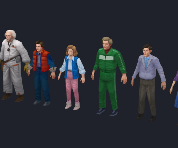 ArtStation - BTTF characters | Game Assets