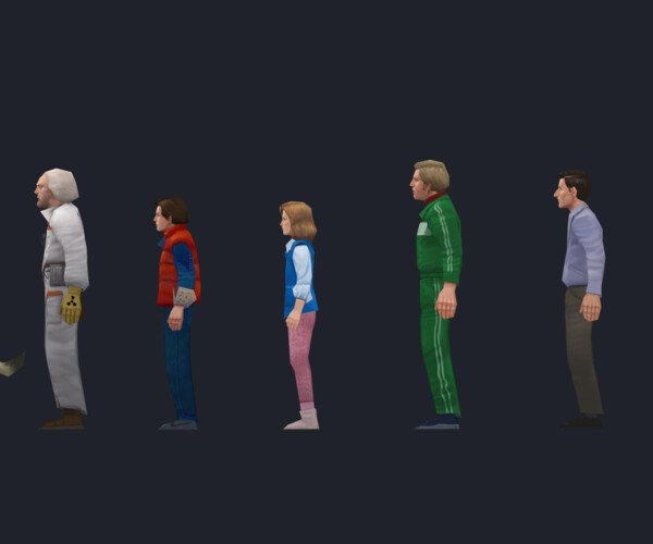 ArtStation - BTTF characters | Game Assets