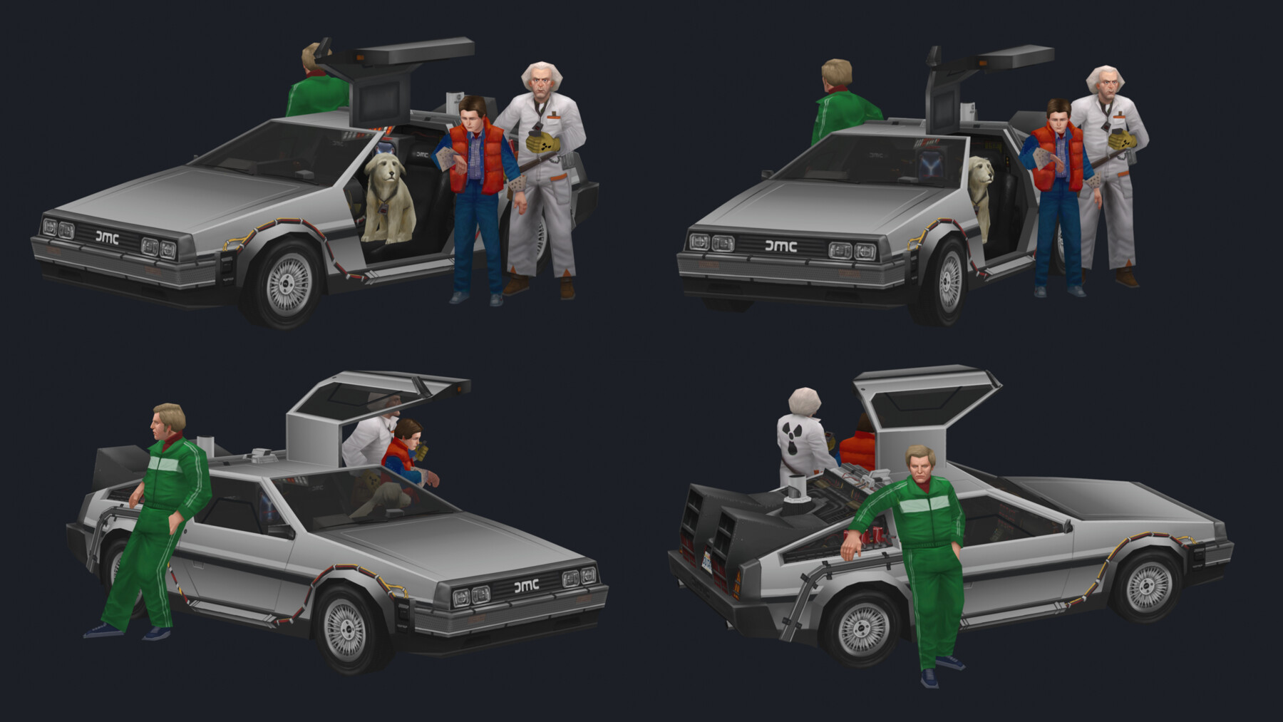 ArtStation - BTTF characters | Game Assets