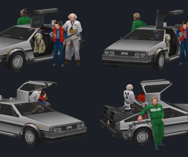 ArtStation - BTTF characters | Game Assets