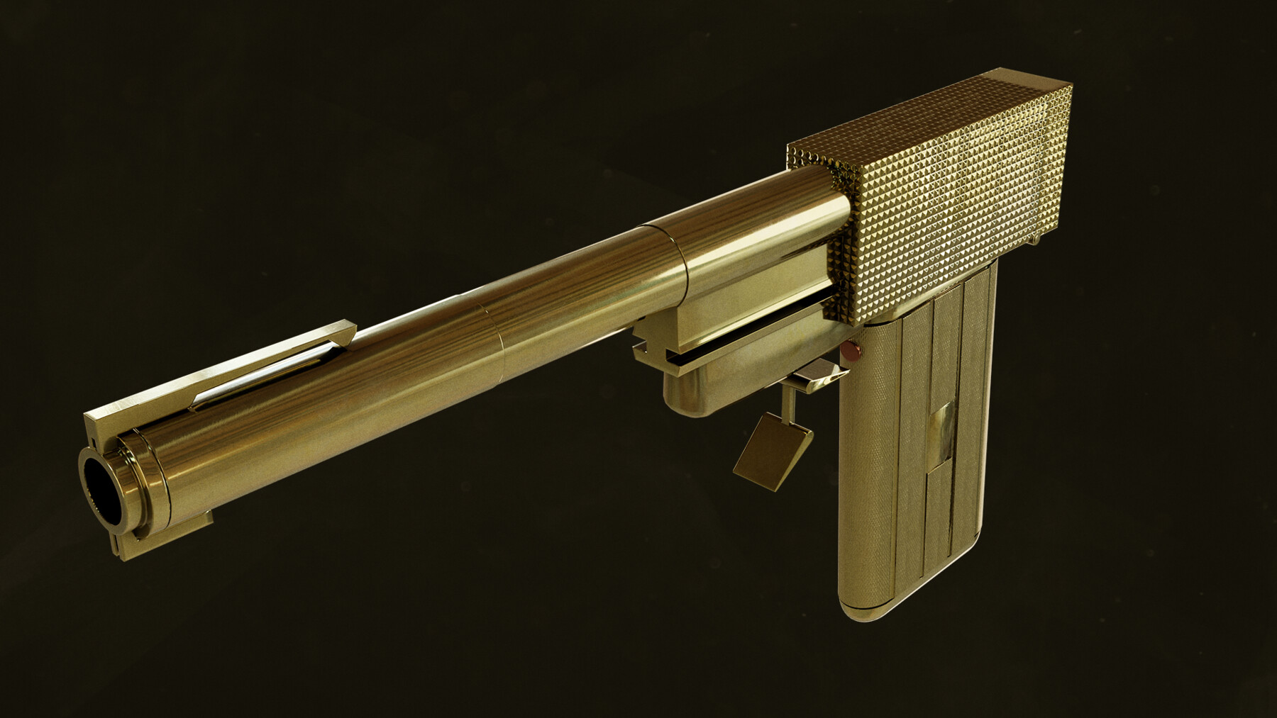 Chris Drelich - 007 Golden Gun | 3D Model | Low Poly | 4K Textures | PBR