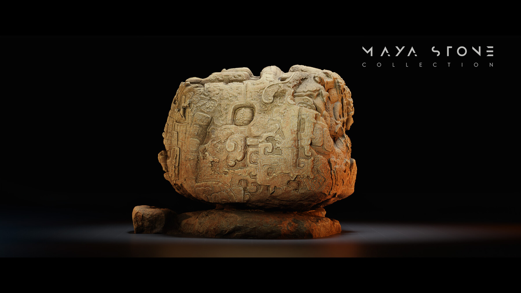 ArtStation - Mayan Stone 05 PBR 4K | Game Assets