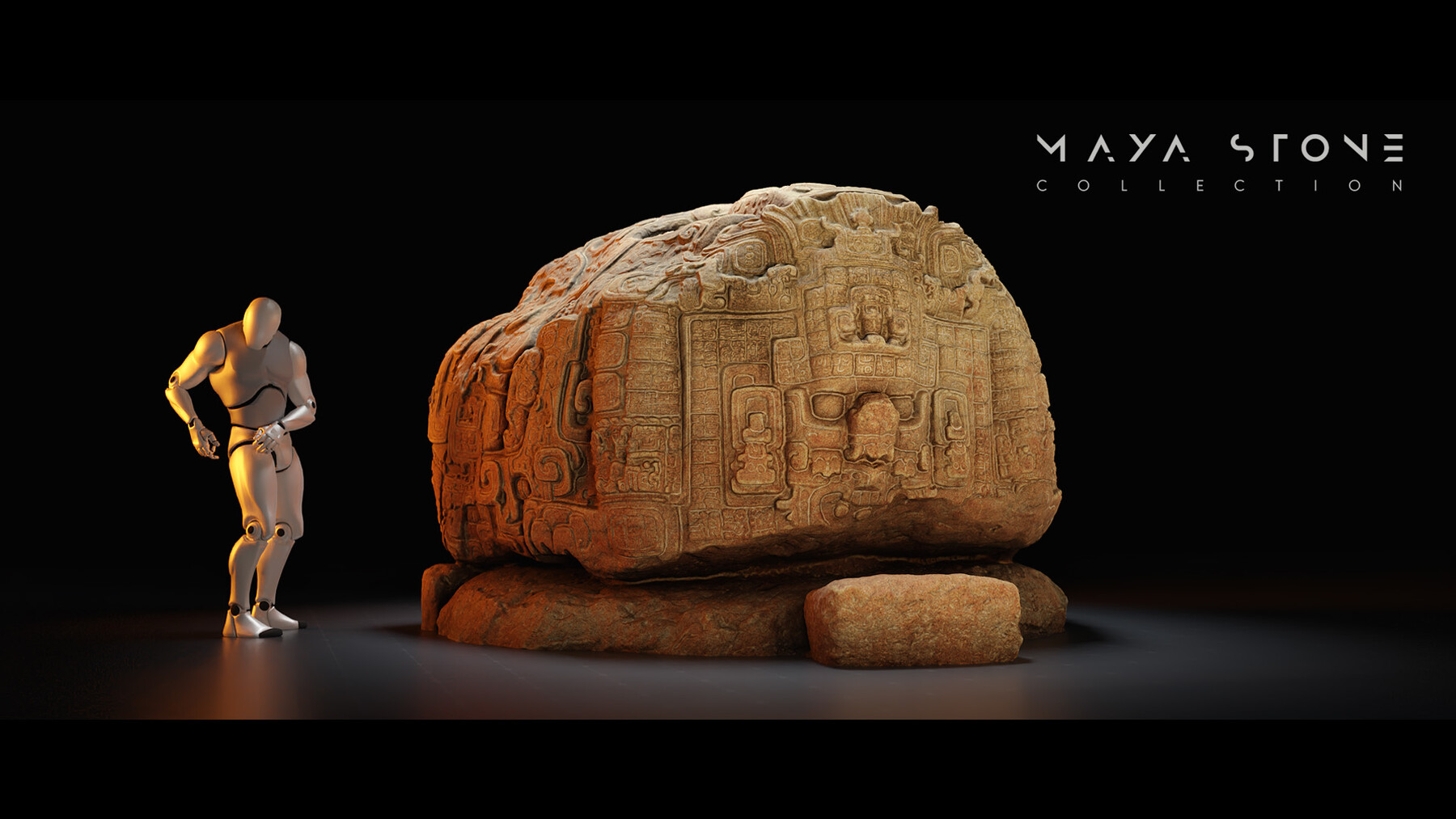 ArtStation - Mayan Stone 05 PBR 4K | Game Assets