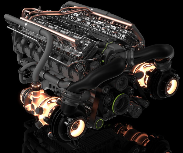 ArtStation - Titan diesel engine concept | Resources