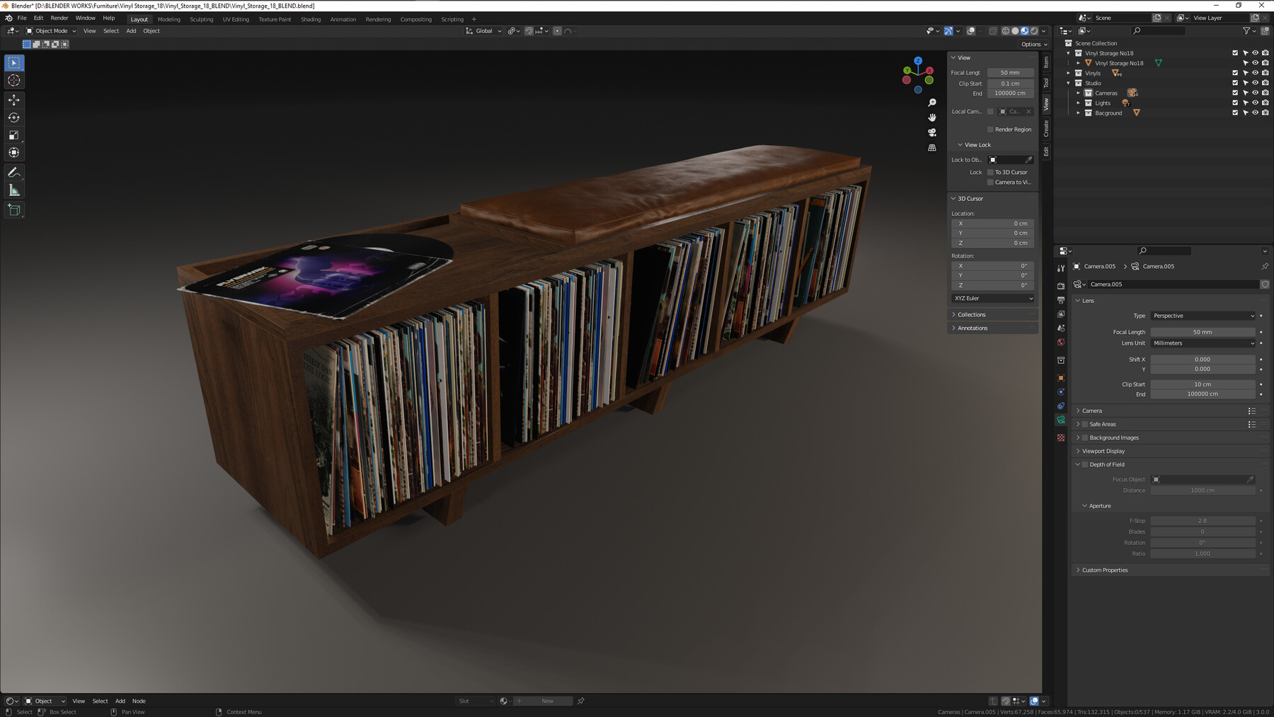 ArtStation - Vinyl Storage No18 | Resources