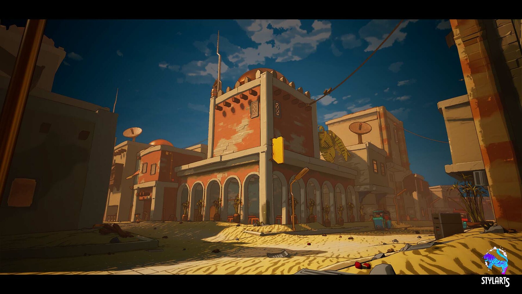 ArtStation - Stylized Indian City | Game Assets