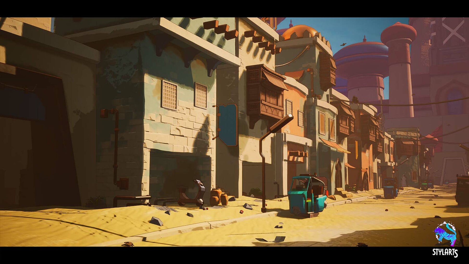 ArtStation - Stylized Indian City | Game Assets