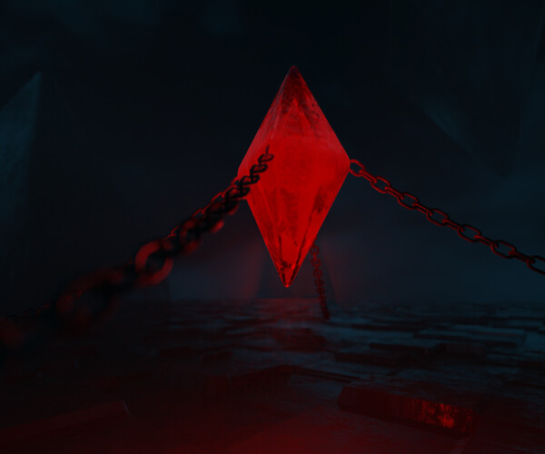 ArtStation - stylized crystal in chains 3D model | Resources