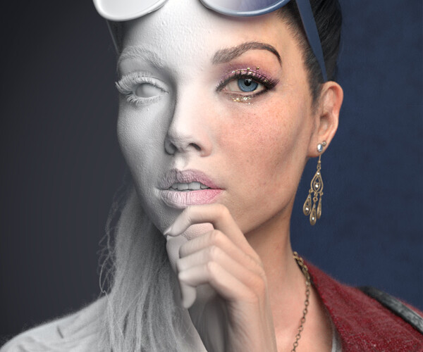 ArtStation - Zoe Free full maya scene | Resources