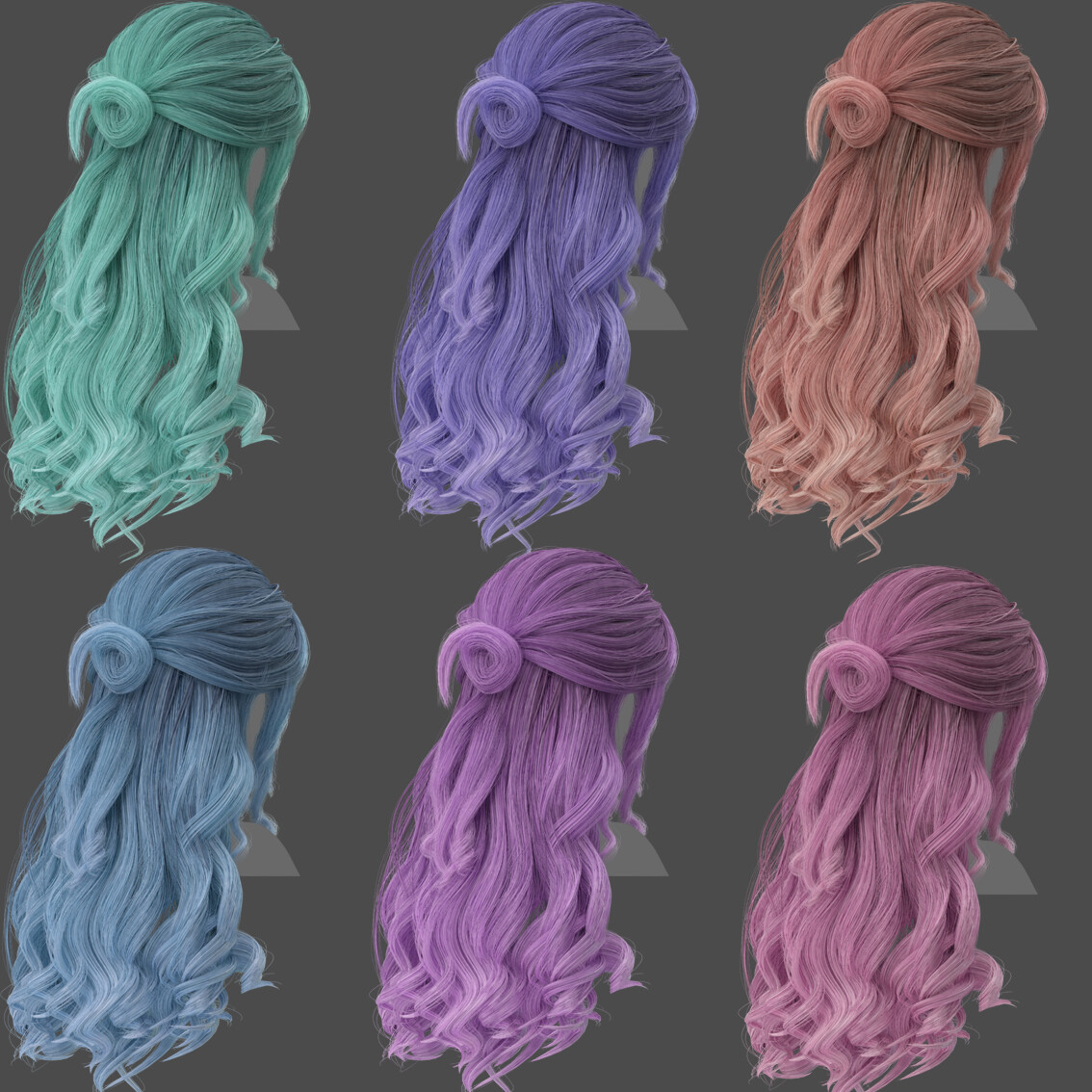 ArtStation - Real-Time hair (Blend Files) | Resources