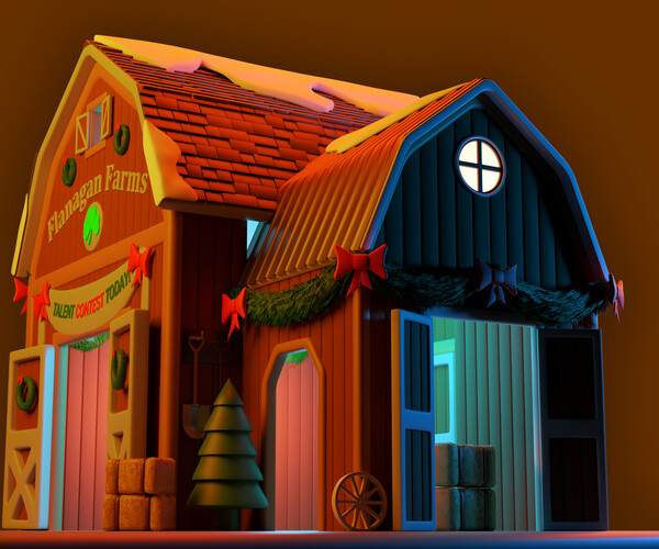 ArtStation - Christmas buildings collection vol.2 | Resources