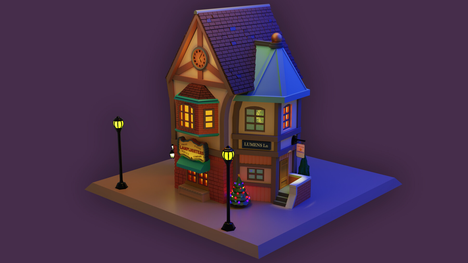ArtStation - Christmas buildings collection vol.2 | Resources