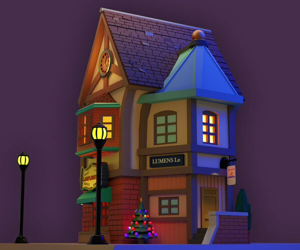 ArtStation - Christmas buildings collection vol.2 | Resources
