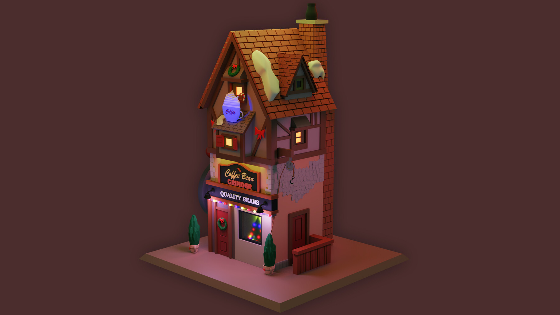 ArtStation - Christmas buildings collection vol.2 | Resources