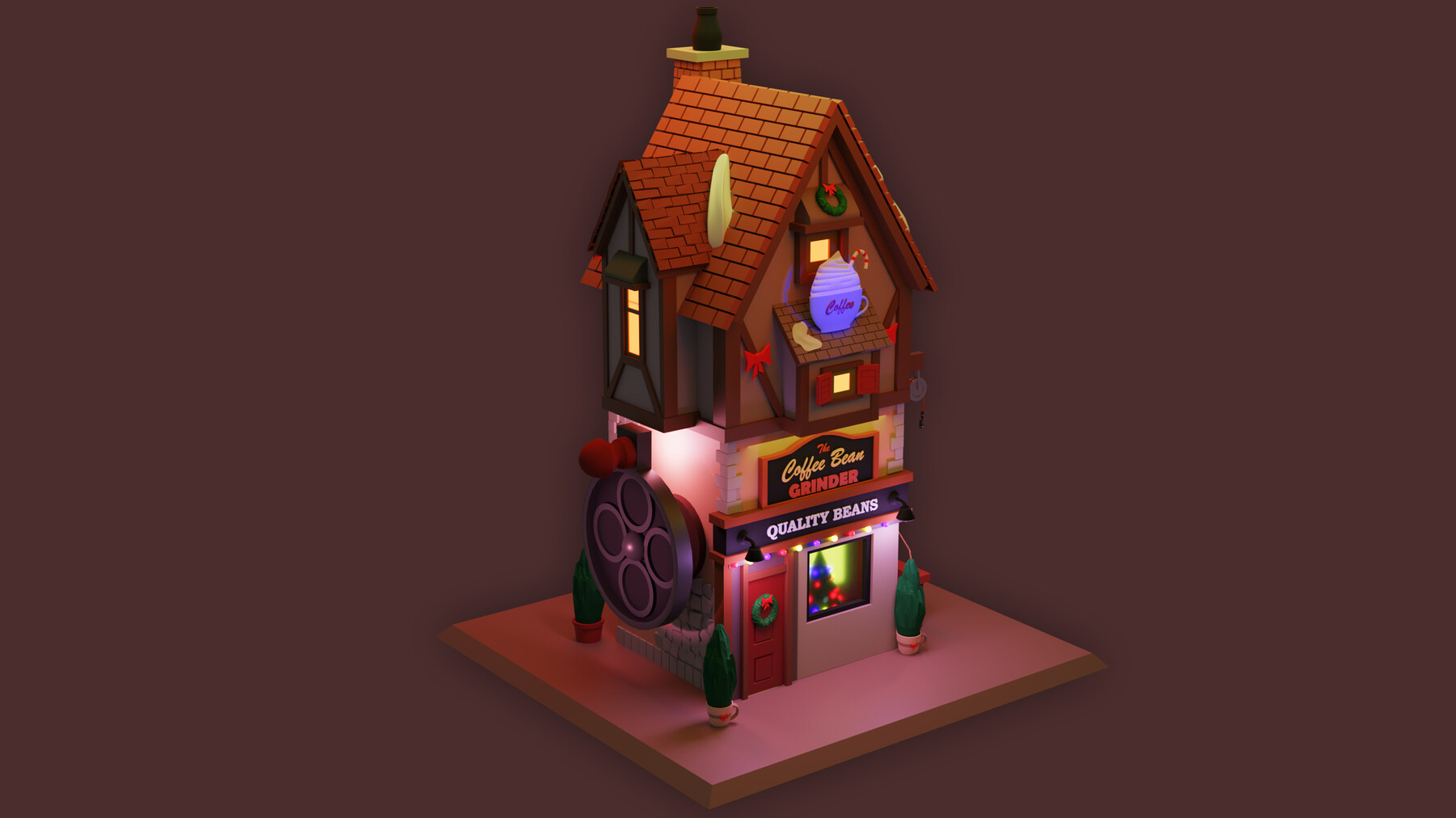 ArtStation - Christmas buildings collection vol.2 | Resources