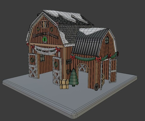 ArtStation - Christmas buildings collection vol.2 | Resources