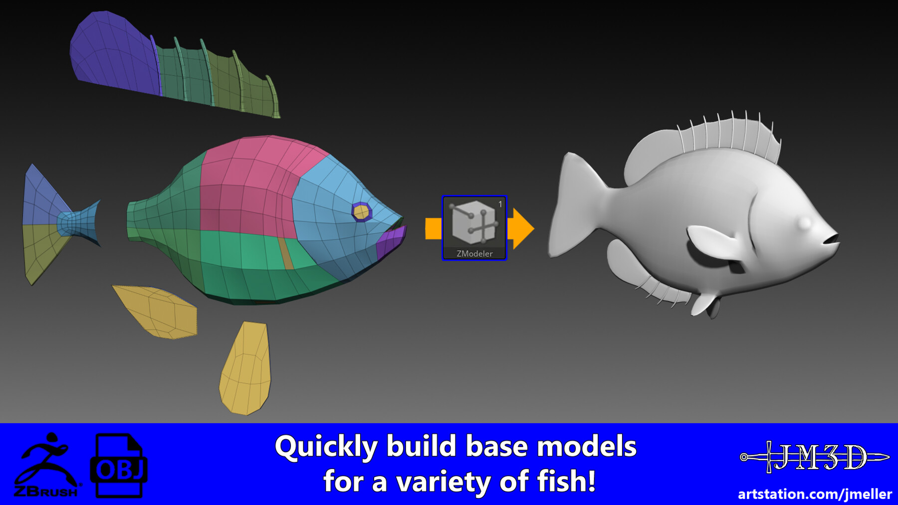 ArtStation - Fish Builder IMM | Brushes