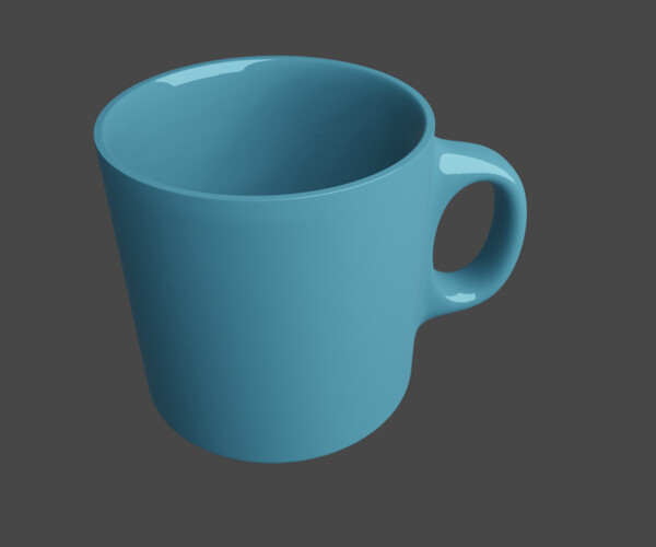 ArtStation - blue cup | Resources