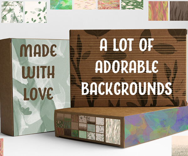 ArtStation - 40+ adorable hand painted nature 4k background | home ...