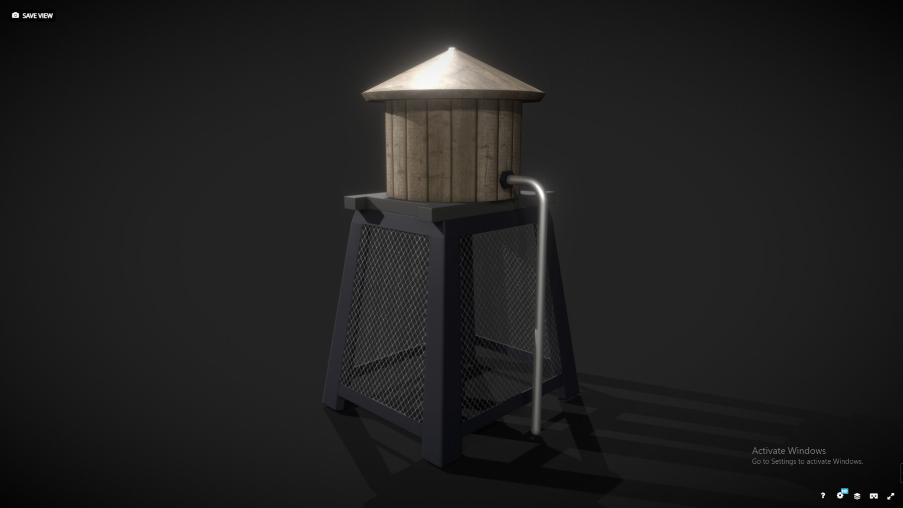 ArtStation - Building Water Tank | Game Assets
