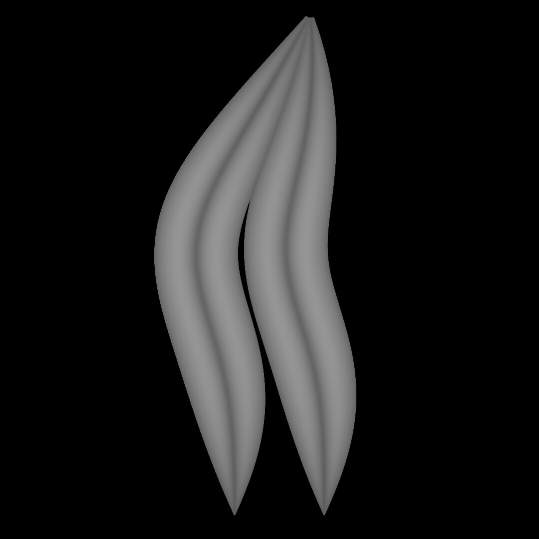 ArtStation - 40+ Stylized Hair Sculpting Brush Textures | Brushes