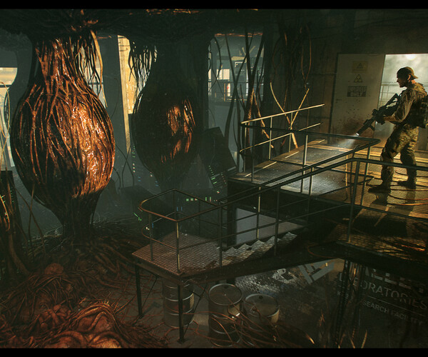 ArtStation - Alien Nest 3D Asset Pack | Resources